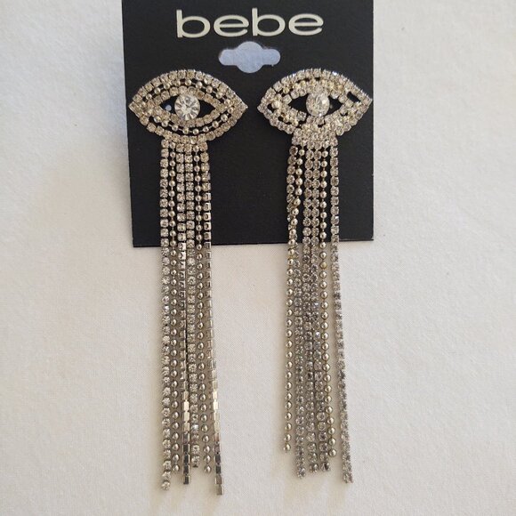 bebe | Jewelry | Nwt Bebe Eyeshape Earrings | Poshmark